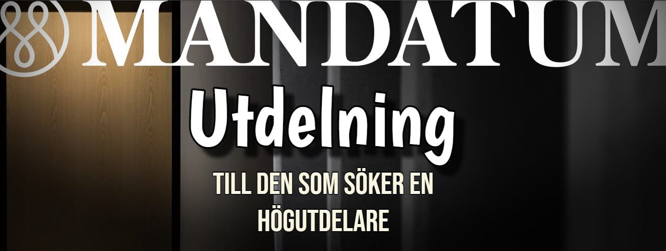 Mandatum utdelning - den bortglömda utdelaren - KRONAN TILL MILJONEN